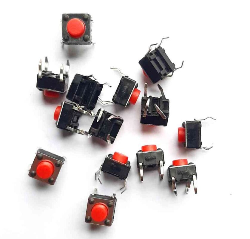 6 x 6 x 6mm Push button switch - 40PCs » ELCMART