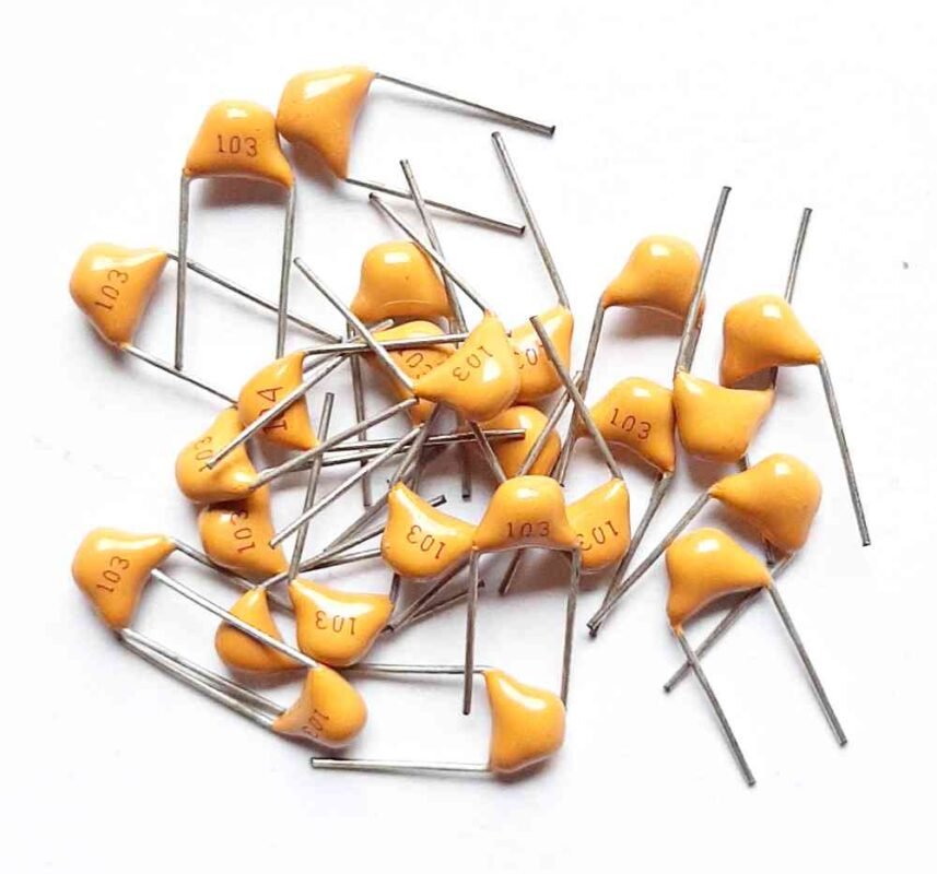 U1J100 Capacitor 104J100 Capacitor Polyester - 50Pc » Electrical Learner