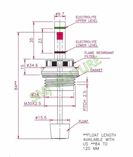 Luminous Inverter Battery Water Level Indicator - 6PCs
