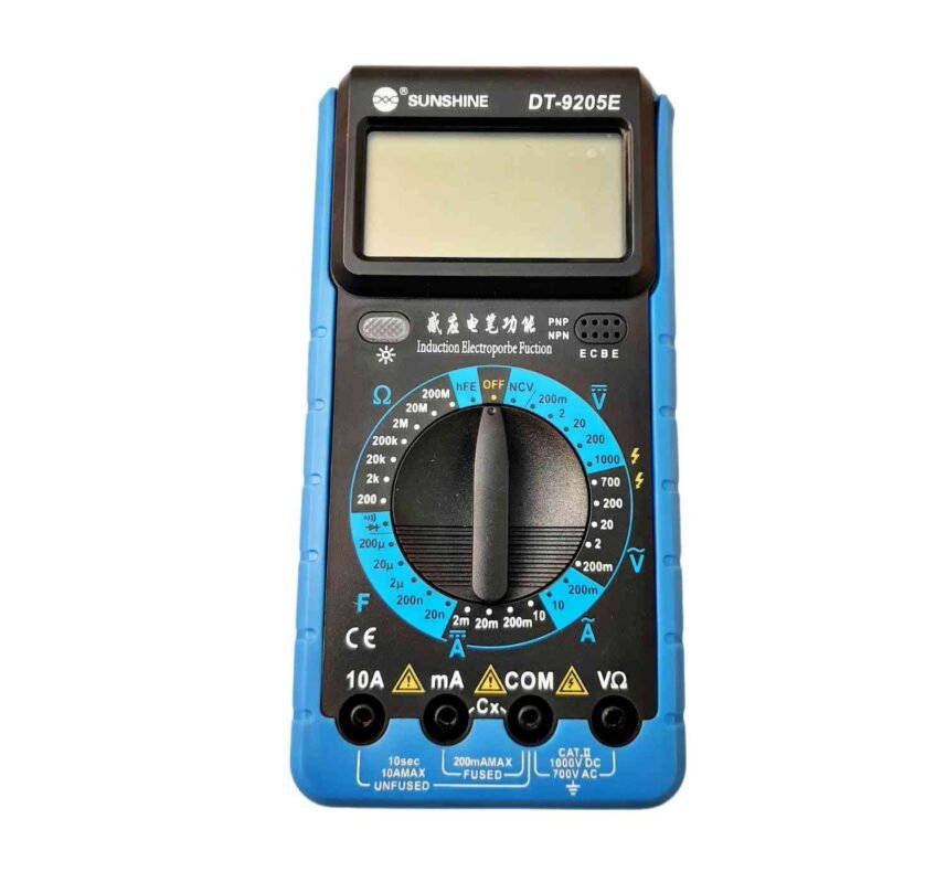 Digital Multimeter SUNSHINE DT-9205E » Electrical Learner