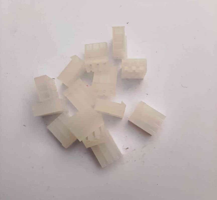 3 Pin Molex CPU Connector Female Housing 3.96MM Pitch - 50Pcs